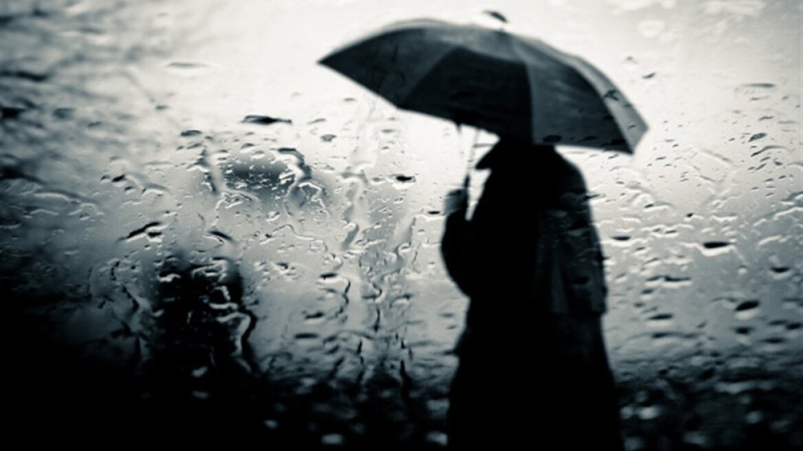 Harsh weather with rainfall and storms