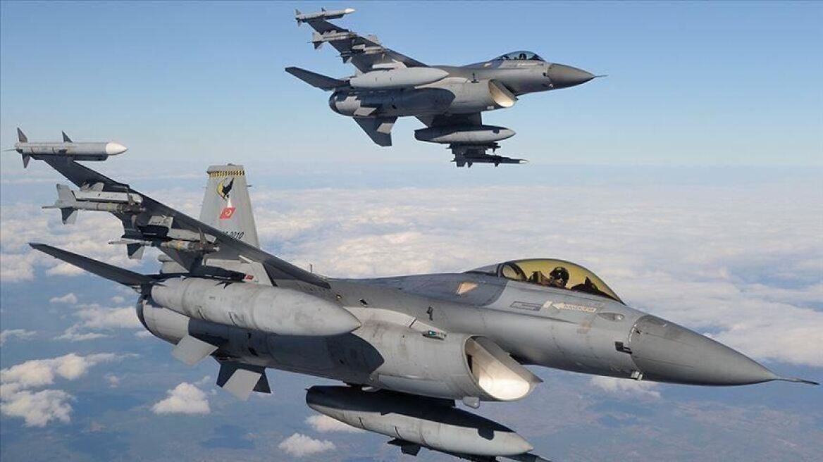 57 παραβιάσεις του εθνικού εναέριου χώρου από τουρκικά αεροσκάφη