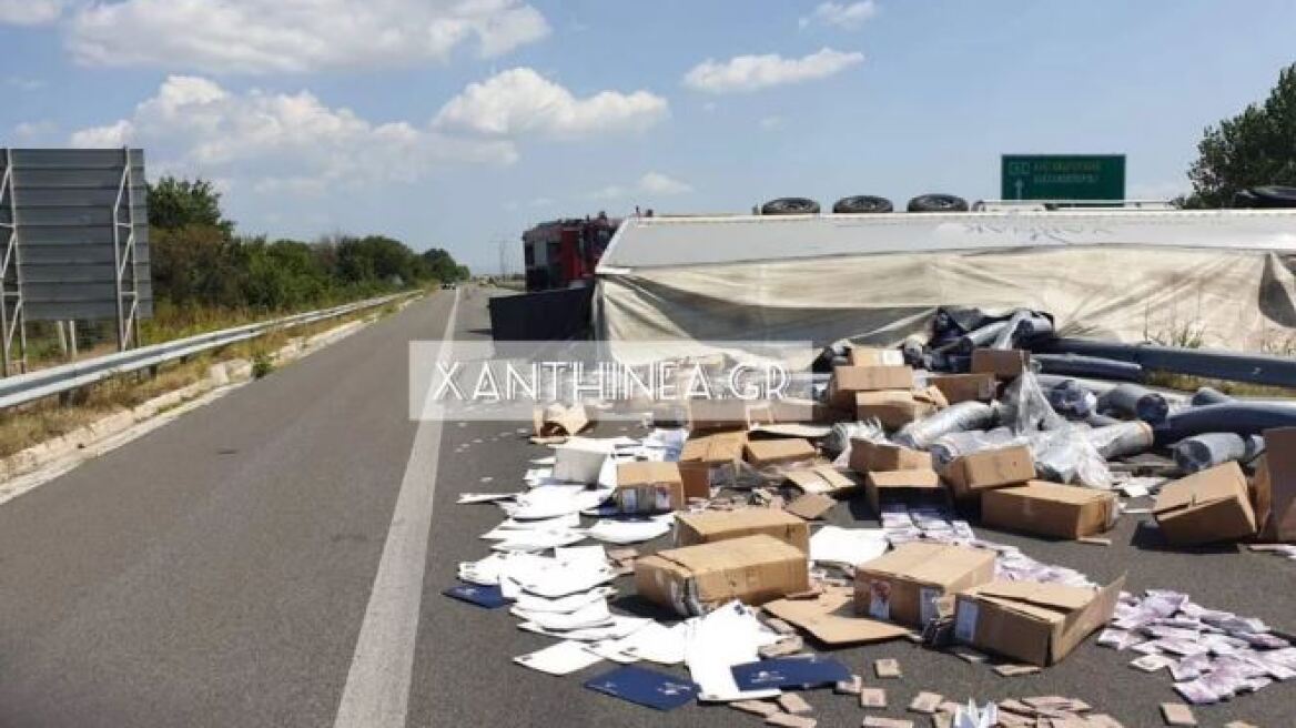 Οδηγός καταπλακώθηκε από την νταλίκα του στην Εγνατία Οδό στη Θράκη