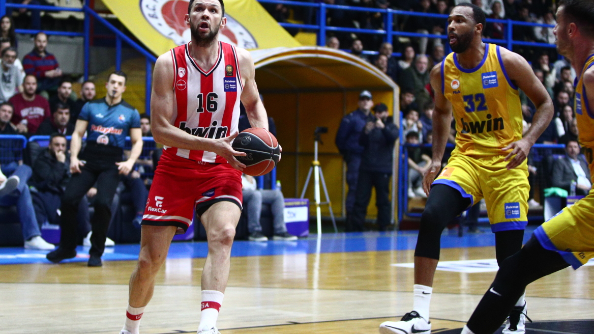 Stoiximan Basket League: Με το Περιστέρι ο Ολυμπιακός, στην Πάτρα ο Άρης