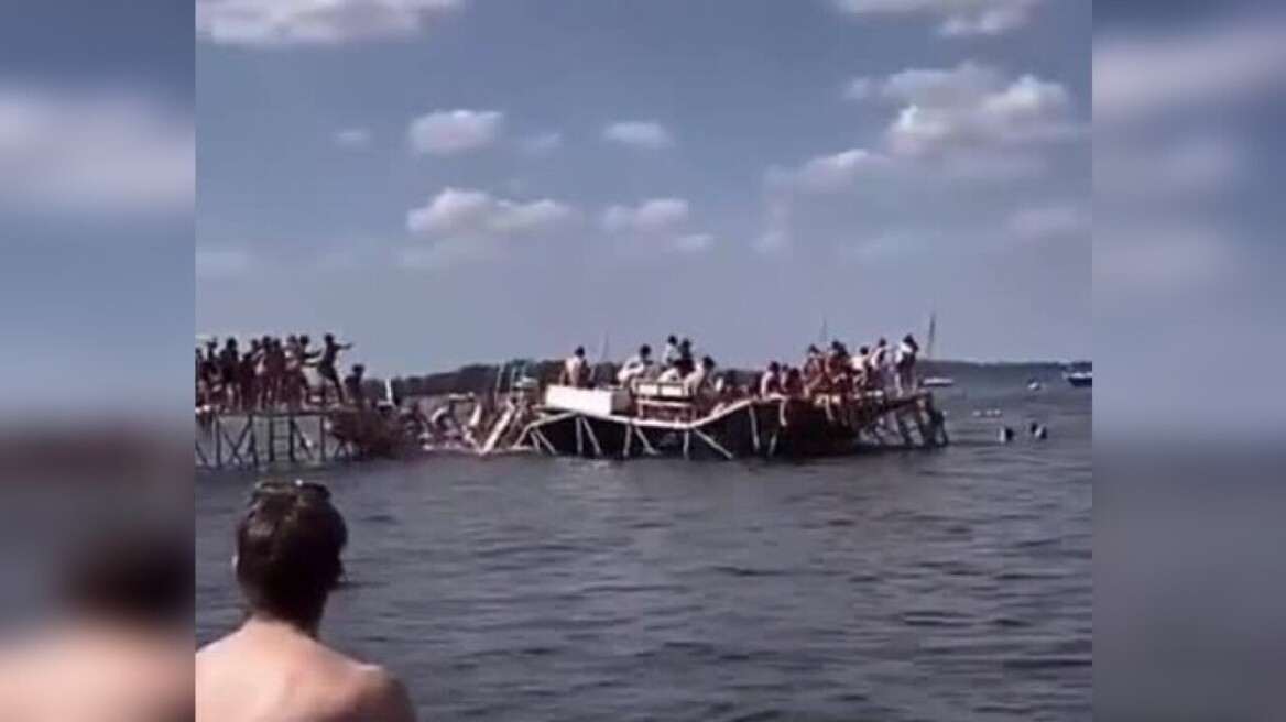 WebTV - ΗΠΑ: Απίστευτο ατύχημα σε πανεπιστήμιο στο Ουισκόνσιν - Κατέρρευσε προβλήτα, 25 τραυματίες