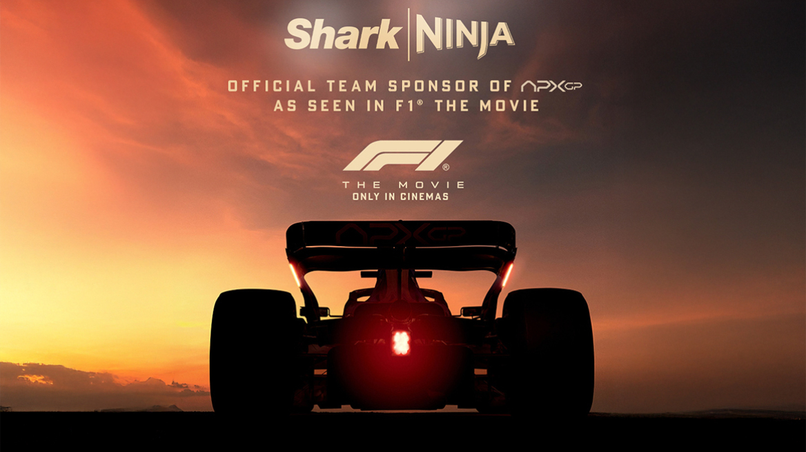 Η SharkNinja Πρωταγωνιστεί στο Hollywood ως Χορηγός της Ομάδας APXGP στην Ταινία F1® THE MOVIE