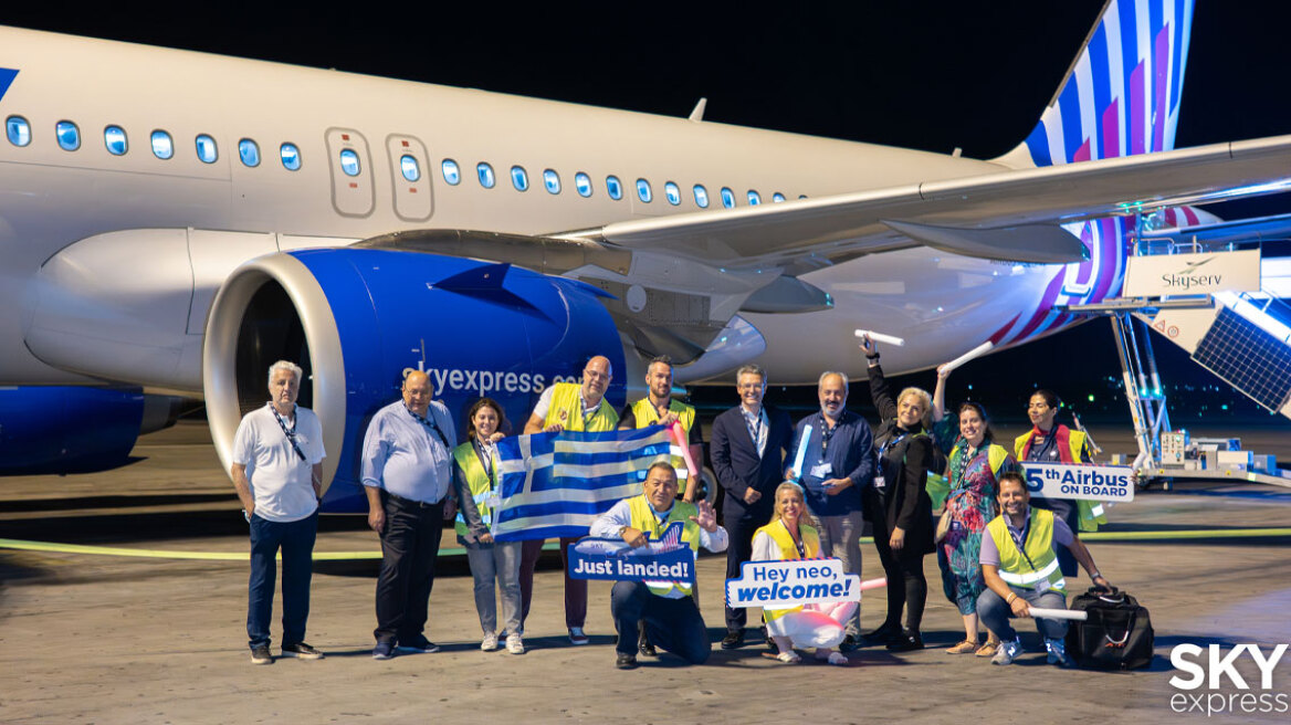 SKY express: Καλωσορίζει ένα ακόμη νέο, υπερσύγχρονο Airbus ...