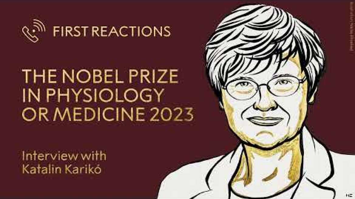 WebTV - First reactions | Katalin Karikó, Nobel Prize in Physiology or Medicine 2023 | Telephone ...