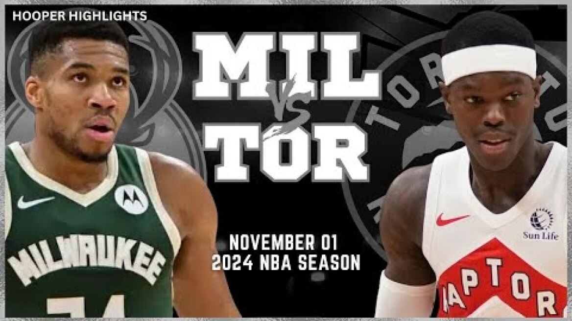 WebTV - Milwaukee Bucks vs Toronto Raptors Full Game Highlights | Nov 1 | 2024 NBA Season