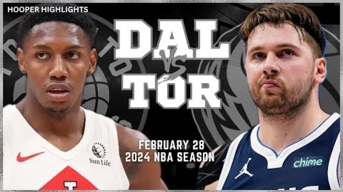 WebTV - Dallas Mavericks vs Toronto Raptors Full Game Highlights | Feb 28 | 2024 NBA Season
