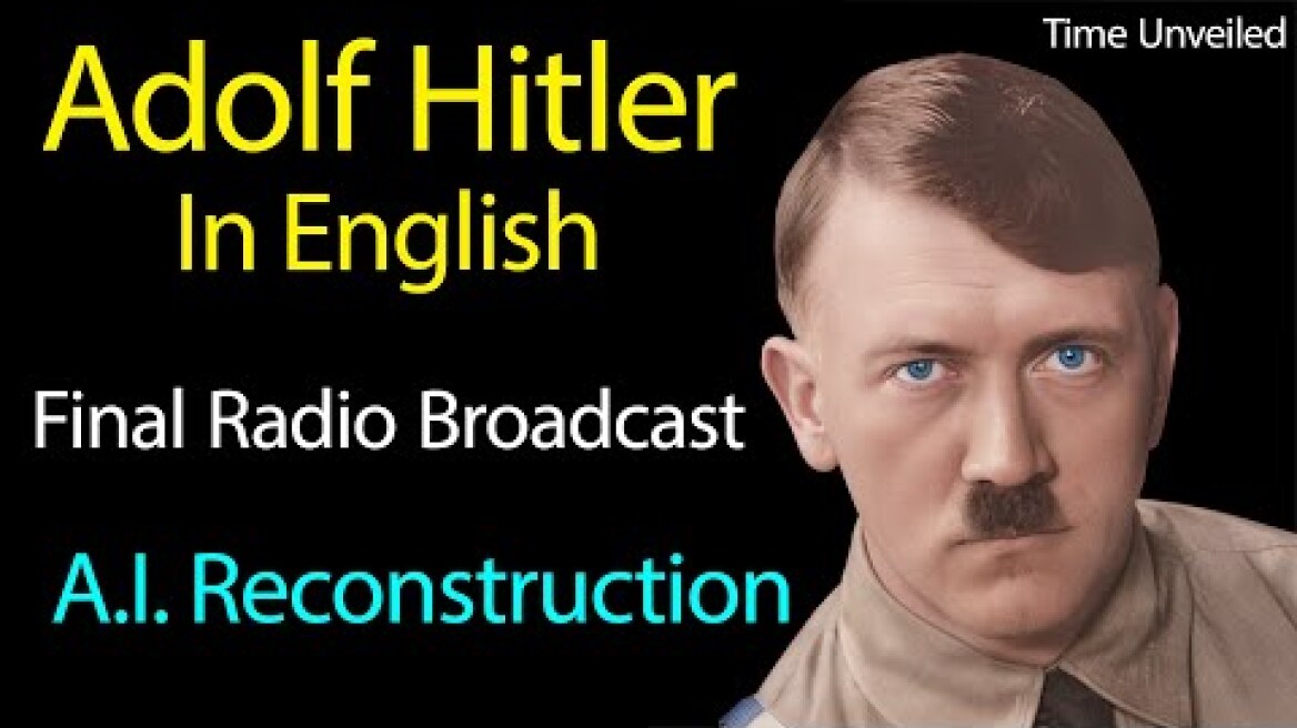 WebTV - Adolf Hitler in English AI Reconstruction