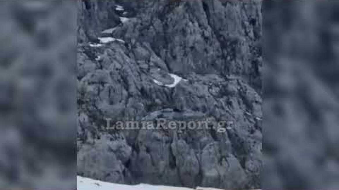 WebTV - LamiaReport.gr: Διάσωση ορειβάτη από γκρεμό της Δίρφυος