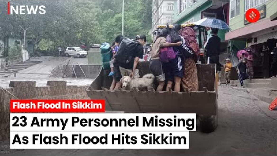 WebTV - Sikkim Flood: 23 Army Personnel Missing As Flash Flood Hits North Sikkim, CM Tamang ...