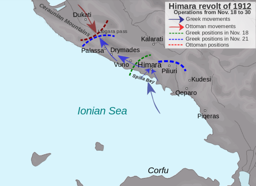 Η ιστορία της Χειμάρρας έως το 1940