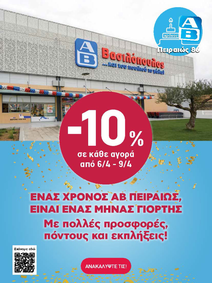 Η ΑΒ Βασιλόπουλος επενδύει σε νέα καταστήματα και το γιορτάζει!
