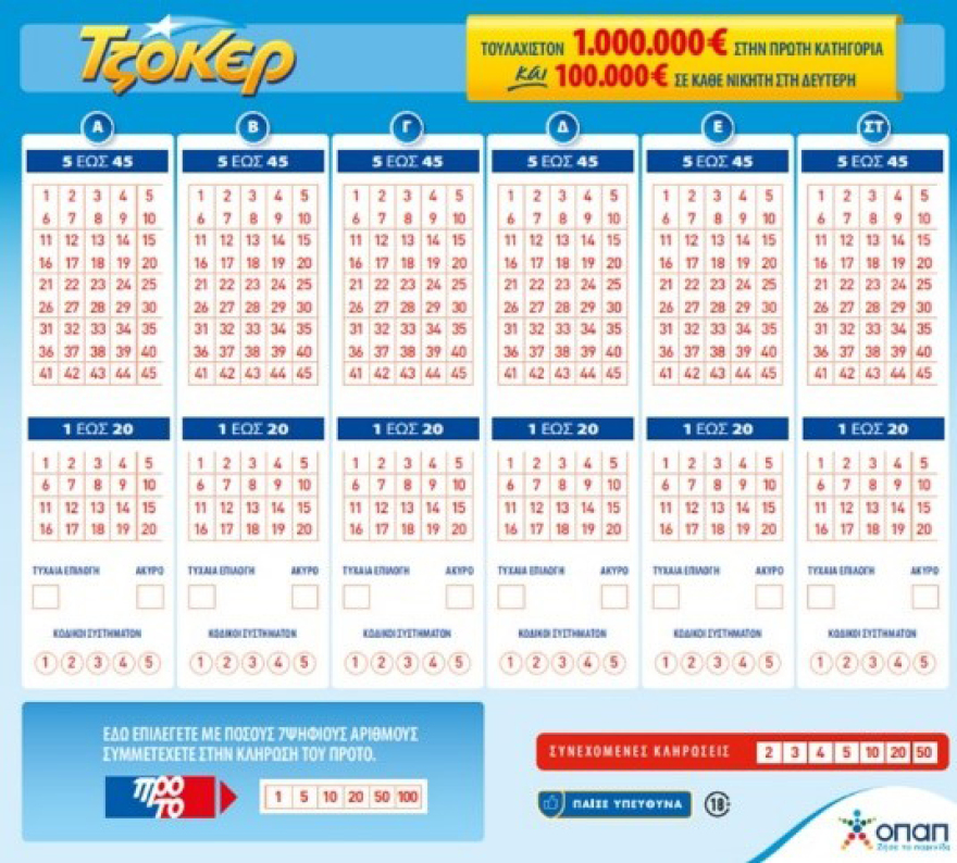 Ήρθε το νέο ΤΖΟΚΕΡ: 100.000 ευρώ στους νικητές της 2ης κατηγορίας σε ...