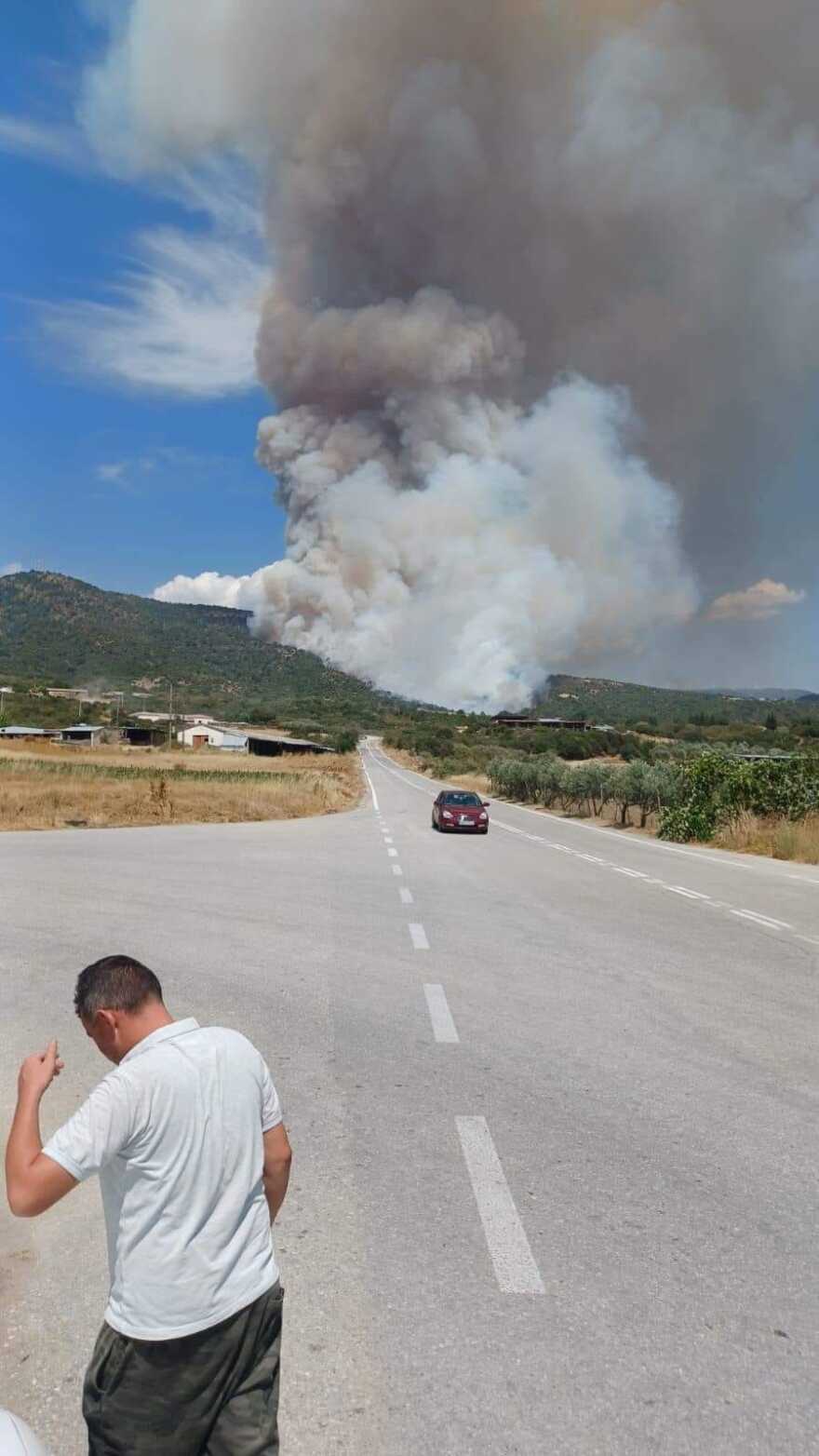 Φωτιά στην Ροδόπη - Στη μάχη εννέα εναέρια μέσα