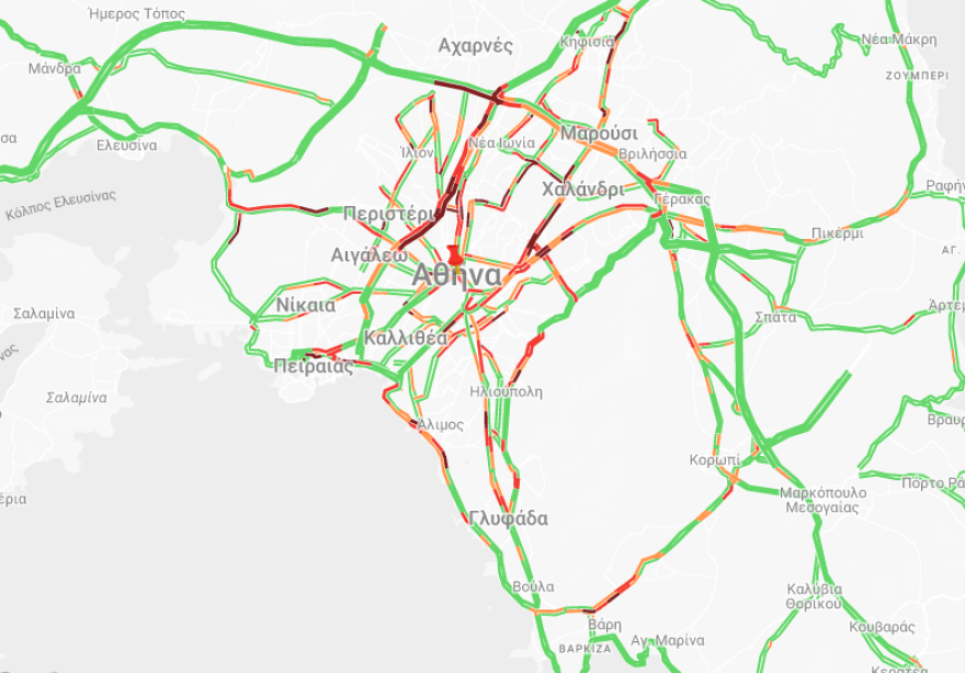 Κίνηση: Μποτιλιαρισμένοι οι κεντρικοί δρόμοι - Σε Κηφισό και Αττική Οδό ...